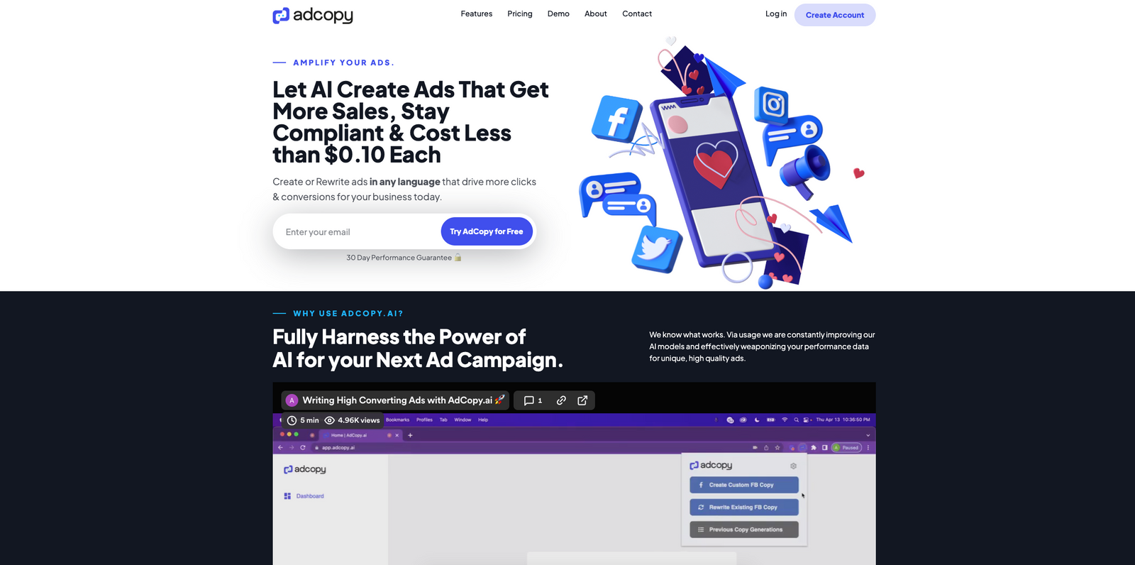 AdCopy.ai - AI-Powered Copywriting Tool for High-Converting Ads